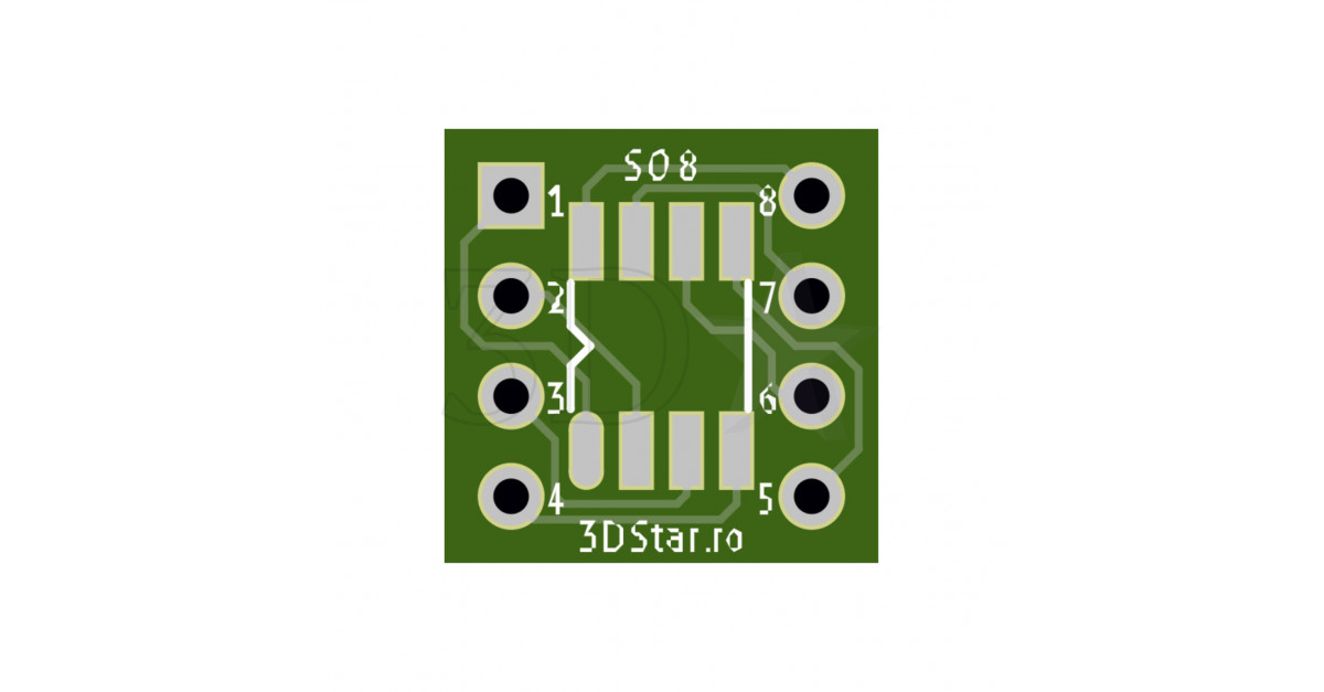 PCB adaptor SO8, SSOP8, TSSOP8 la DIP