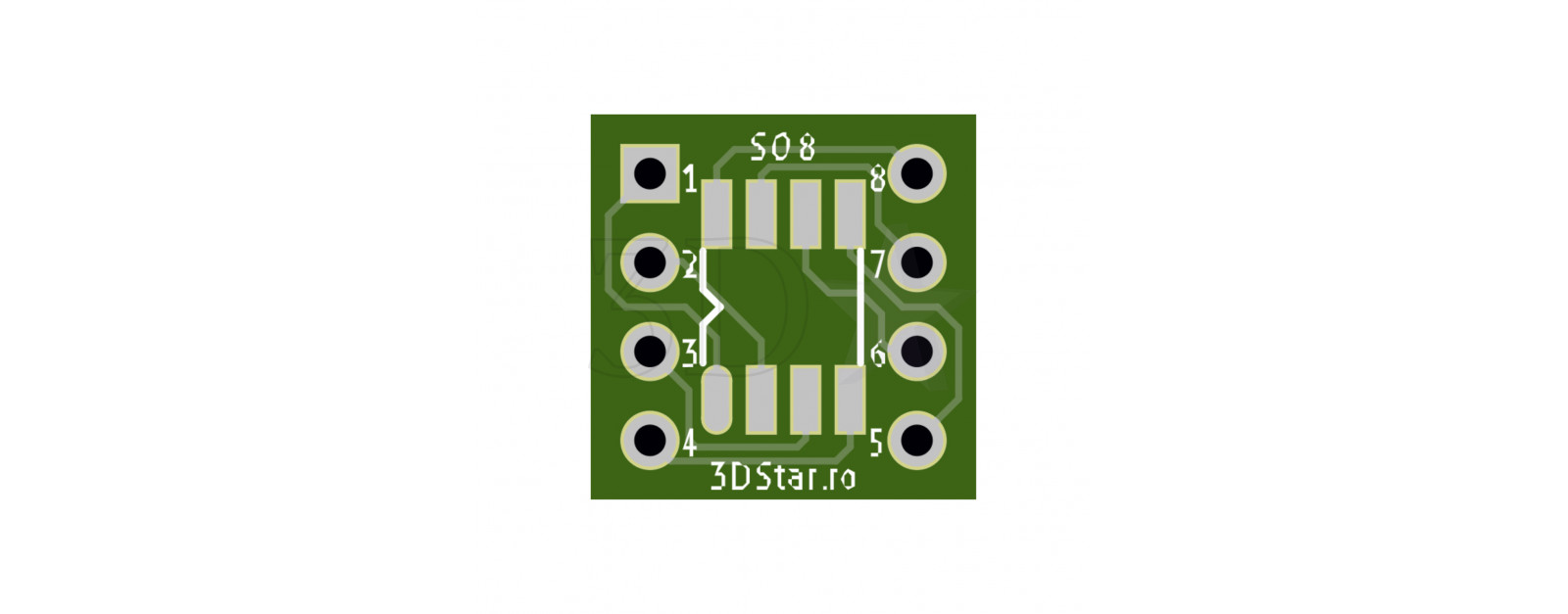 PCB adaptor SO8, SSOP8, TSSOP8 la DIP